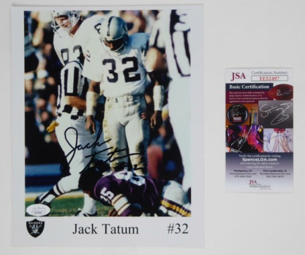 Jack Tatum Autographed Memorabilia | Signed Photo, Jersey, Collectibles ...