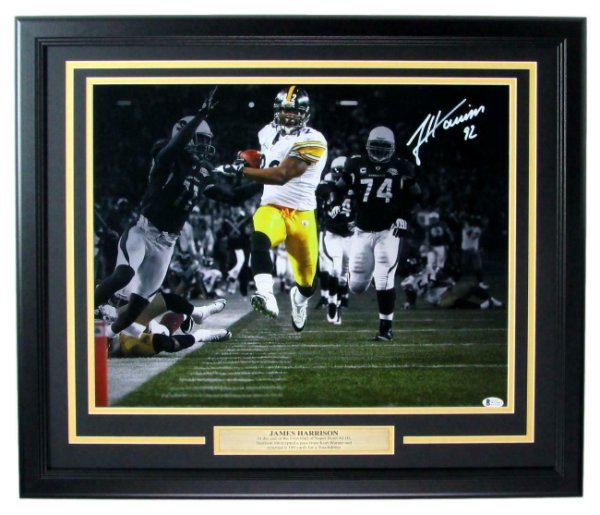 James Harrison Autographed Memorabilia | Signed Photo, Jersey ...