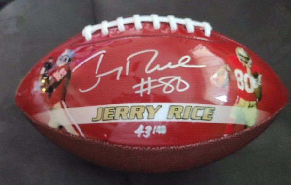 Jerry Rice Autographed Memorabilia | Signed Photo, Jersey, Collectibles ...
