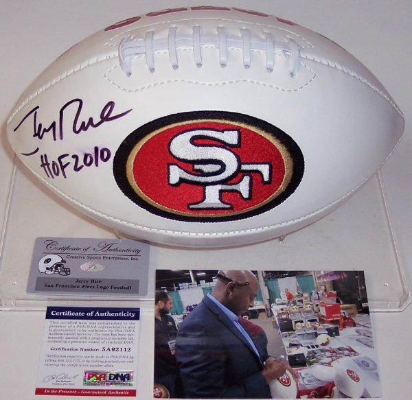 Jerry Rice Autographed Memorabilia | Signed Photo, Jersey, Collectibles ...