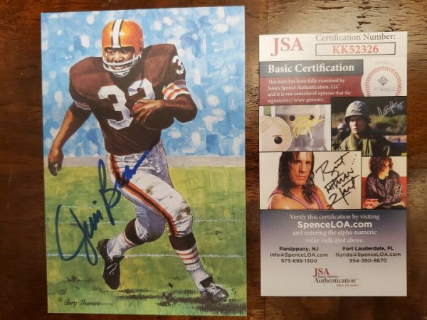 Jim Brown Autographed Memorabilia | Signed Photo, Jersey, Collectibles ...