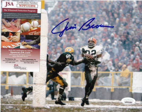 Jim Brown Autographed Memorabilia | Signed Photo, Jersey, Collectibles ...