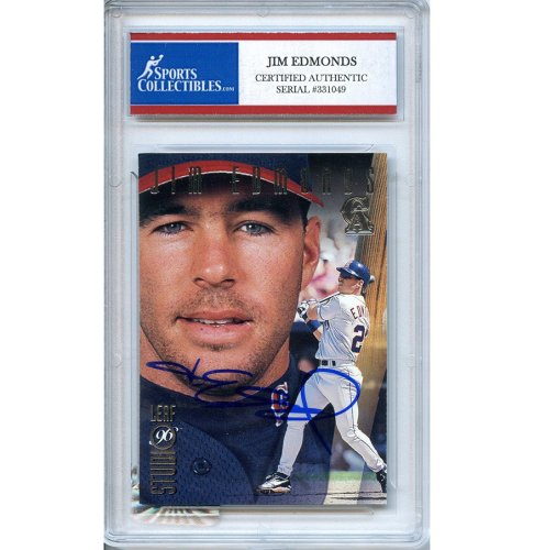 Jim Edmonds Autographed Memorabilia | Signed Photo, Jersey ...