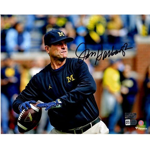 Jim Harbaugh Autographed Memorabilia | Signed Photo, Jersey ...