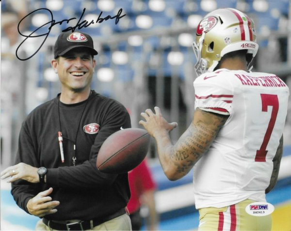 Jim Harbaugh Autographed Memorabilia | Signed Photo, Jersey ...