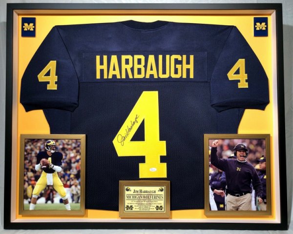 Jim Harbaugh Autographed Memorabilia | Signed Photo, Jersey ...