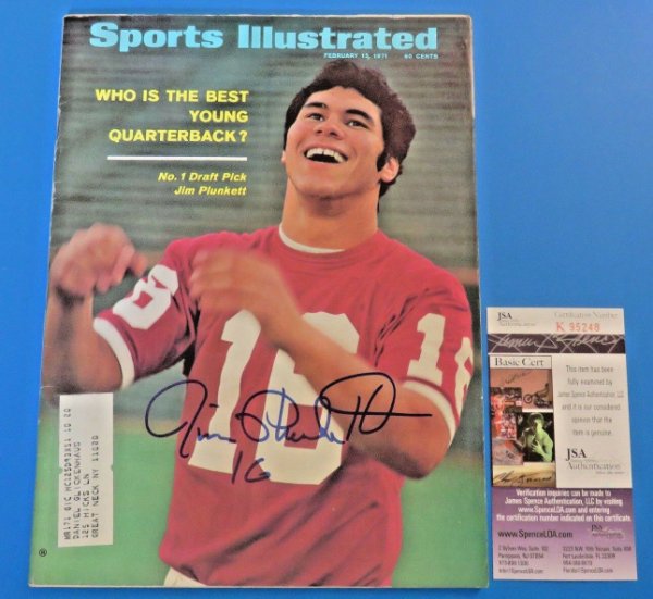 Jim Plunkett Autographed Memorabilia | Signed Photo, Jersey ...