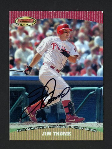Jim Thome Autographed Memorabilia | Signed Photo, Jersey, Collectibles ...