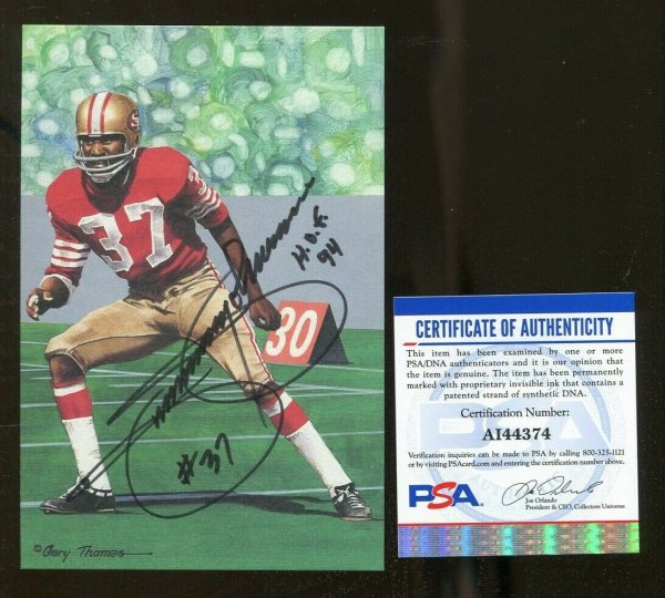 Jimmy Johnson Autographed Memorabilia | Signed Photo, Jersey ...