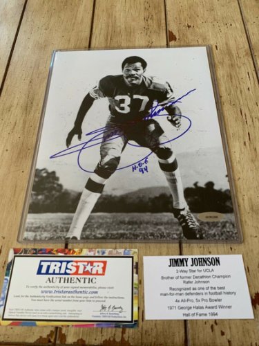 Jimmy Johnson Autographed Memorabilia | Signed Photo, Jersey ...