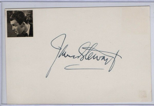 Jimmy Stewart Autographed Memorabilia | Signed Photo, Jersey ...