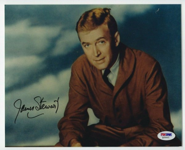 Jimmy Stewart Autographed Memorabilia | Signed Photo, Jersey ...
