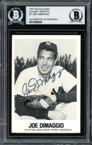 Joe Dimaggio | Autographed Baseball Memorabilia & MLB Merchandise