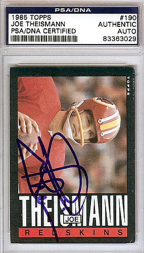 Joe Theismann Autographed Memorabilia | Signed Photo, Jersey ...