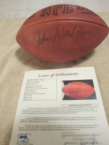 John Madden Autographed Memorabilia | Signed Photo, Jersey ...