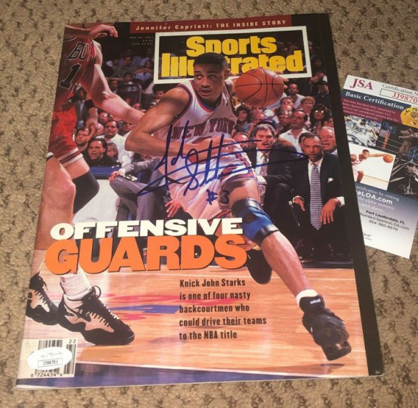John Starks Autographed Memorabilia | Signed Photo, Jersey ...