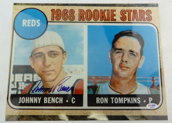 Johnny Bench Autographed Memorabilia | Signed Photo, Jersey ...