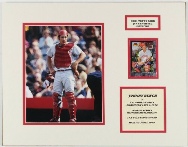 Johnny Bench Autographed Memorabilia | Signed Photo, Jersey ...