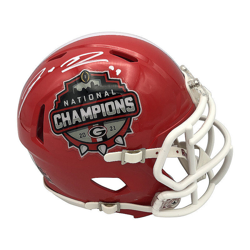 Autographed Georgia Bulldogs Mini Helmets | Signed Mini Helmets