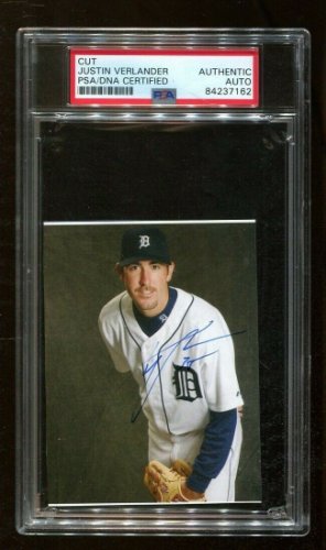 Justin Verlander Autographed Memorabilia | Signed Photo, Jersey ...