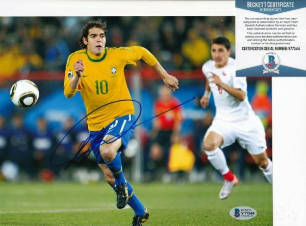 Ricardo Kaka Autographed Memorabilia | Signed Photo, Jersey ...