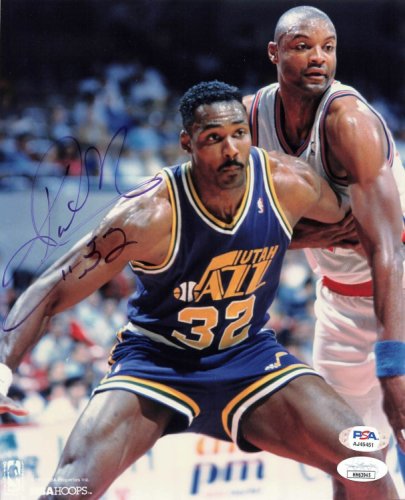 Karl Malone Autographed Memorabilia | Signed Photo, Jersey ...