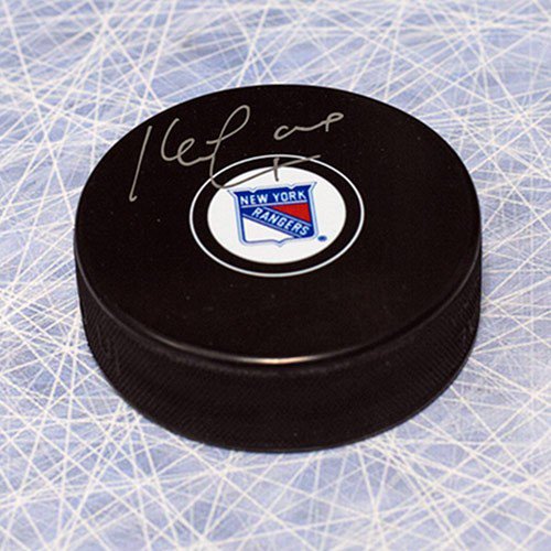 New York Rangers Autographed Pucks | Signed Rangers Pucks