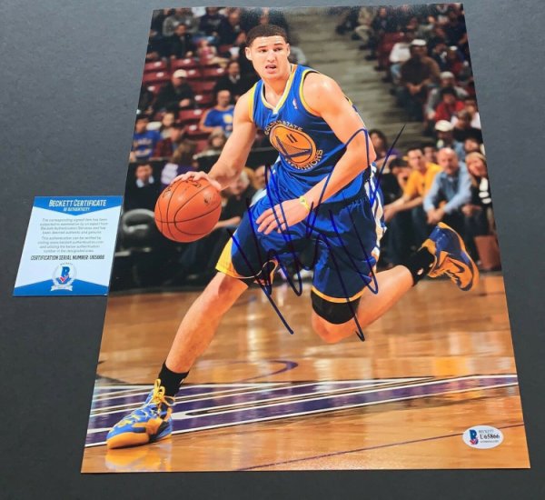 Klay Thompson Autographed Memorabilia | Signed Photo, Jersey ...