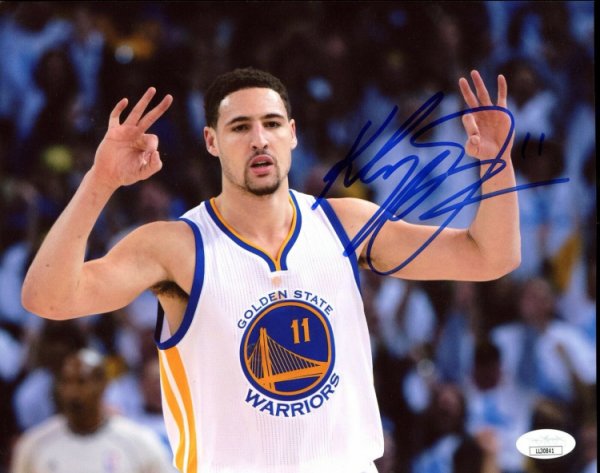 Klay Thompson Autographed Memorabilia | Signed Photo, Jersey ...