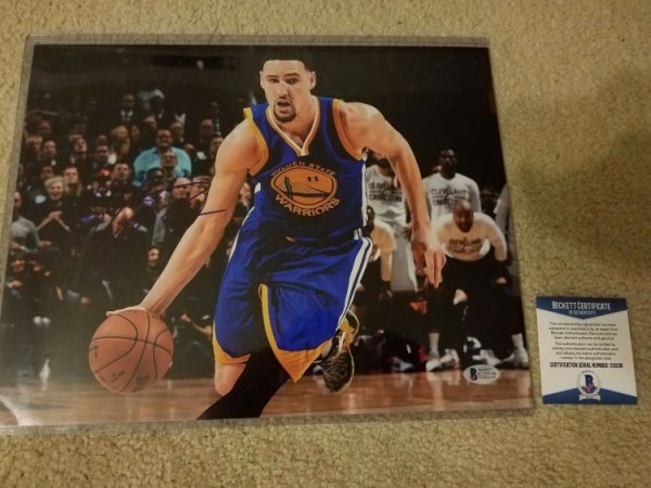 Klay Thompson Autographed Memorabilia | Signed Photo, Jersey ...
