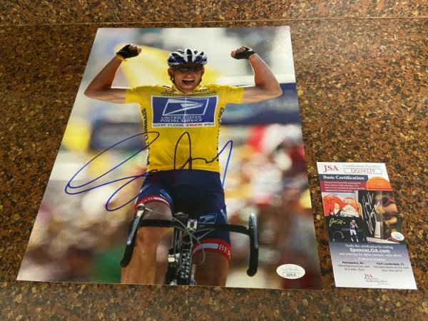 Lance Armstrong Autographed Memorabilia | Signed Photo, Jersey ...