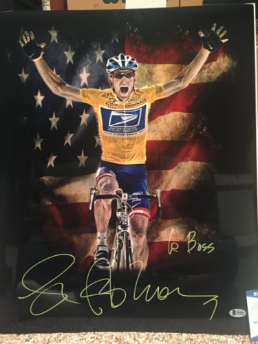Lance Armstrong Autographed Memorabilia | Signed Photo, Jersey ...