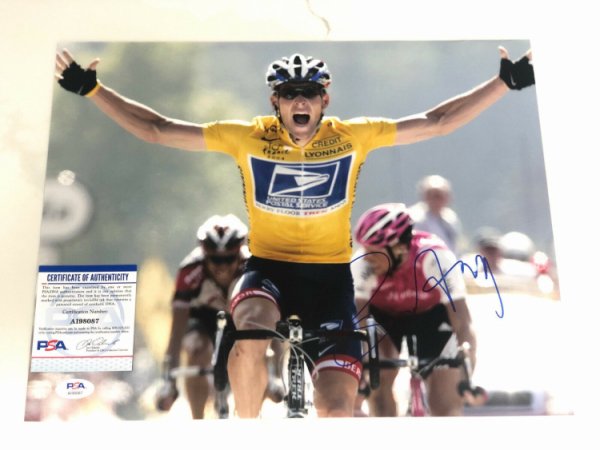 Lance Armstrong Autographed Memorabilia | Signed Photo, Jersey ...