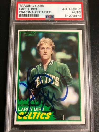 Larry Bird | Autographed Baketball Memorabilia & NBA Merchandise