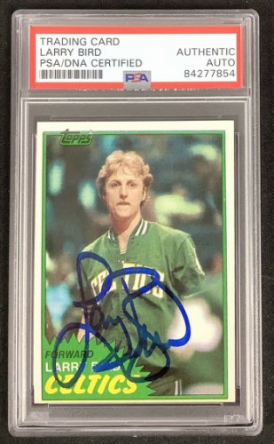 Larry Bird | Autographed Baketball Memorabilia & NBA Merchandise