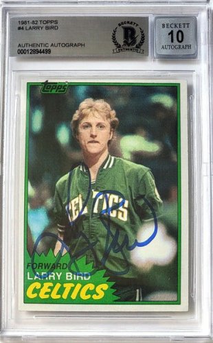 Larry Bird | Autographed Baketball Memorabilia & NBA Merchandise