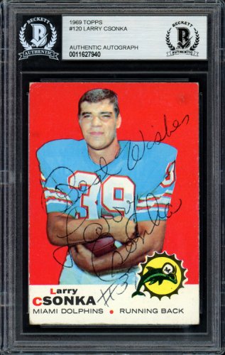 Larry Csonka Autographed Memorabilia | Signed Photo, Jersey ...