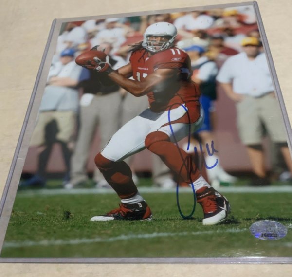 Larry Fitzgerald Autographed Memorabilia | Signed Photo, Jersey ...