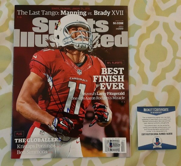 Larry Fitzgerald Autographed Memorabilia | Signed Photo, Jersey ...