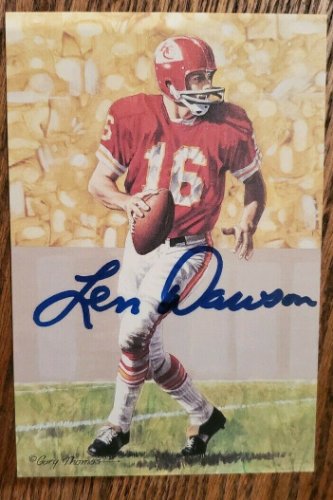 Len Dawson Autographed Memorabilia | Signed Photo, Jersey, Collectibles ...