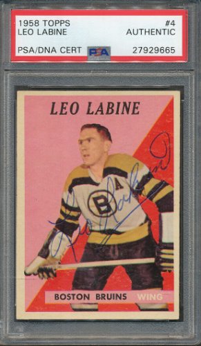 Leo Labine Autographed Memorabilia | Signed Photo, Jersey, Collectibles ...