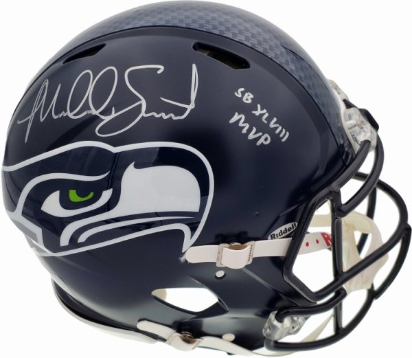 Seattle Seahawks Autographed Full Size Helmets | Signed Helmets