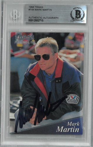 Mark Martin Autographed Signed 1994 TRAKS Premium NASCAR Racing Trading ...