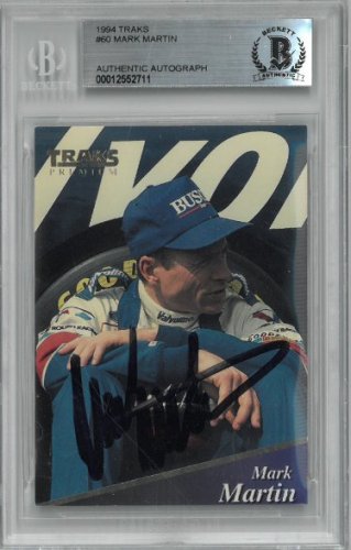 Mark Martin Autographed Signed 1994 TRAKS Premium NASCAR Racing Trading ...