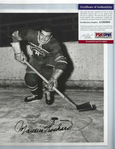 Maurice Richard Autographed Memorabilia | Signed Photo, Jersey ...