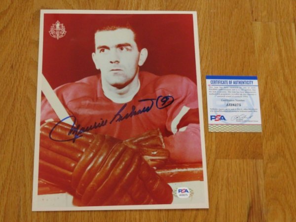 Maurice Richard Autographed Memorabilia | Signed Photo, Jersey ...