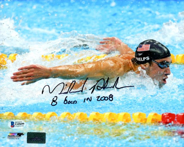 Michael Phelps Autographed Memorabilia | Signed Photo, Jersey ...