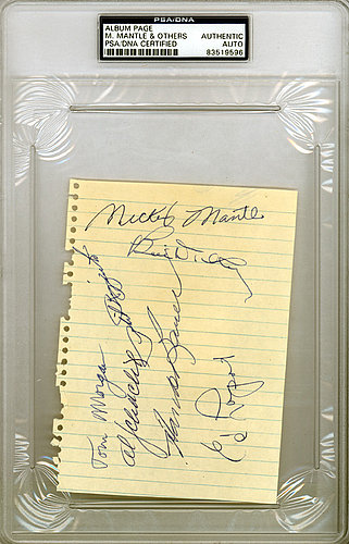 Mickey Mantle | Autographed Baseball Memorabilia & MLB Merchandise