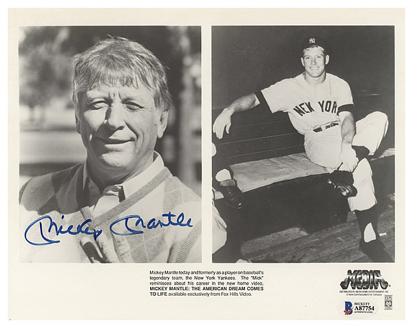Mickey Mantle | Autographed Baseball Memorabilia & MLB Merchandise