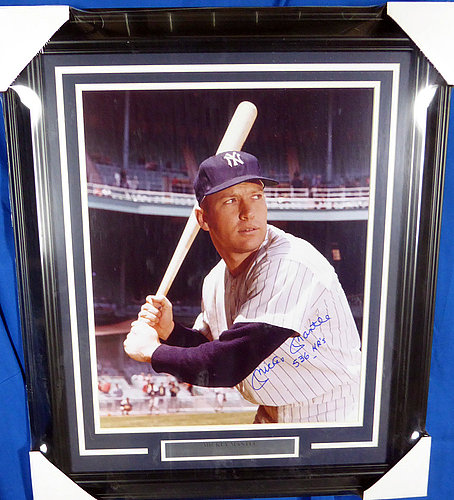 Mickey Mantle Autographed Signed Framed 16x20 Photo New York Yankees ...